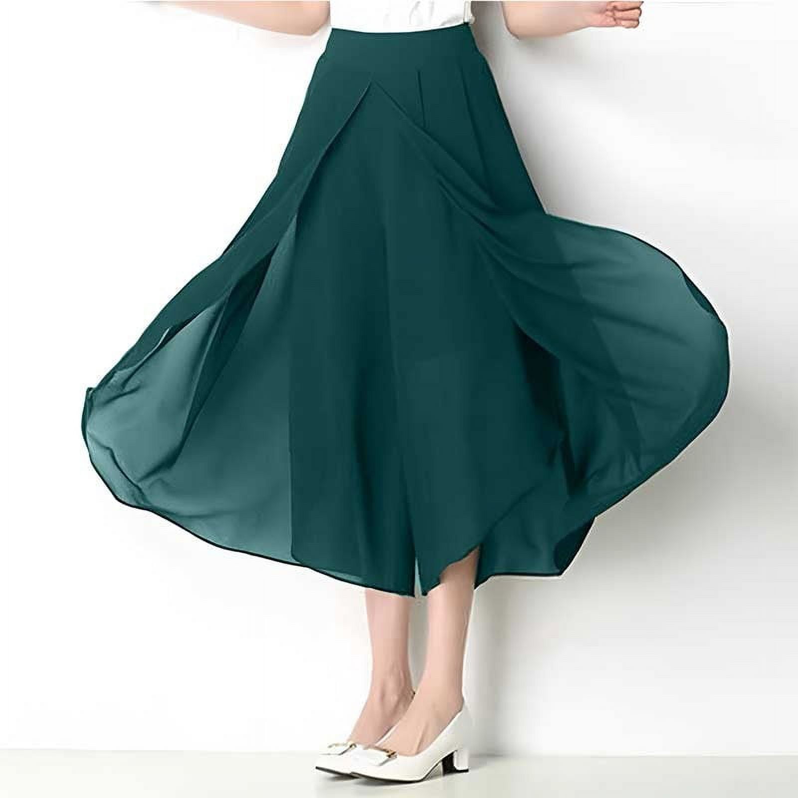 UIX Japan and South Chiffon Wide Leg Pants Women 2024 Summer Waisted ...