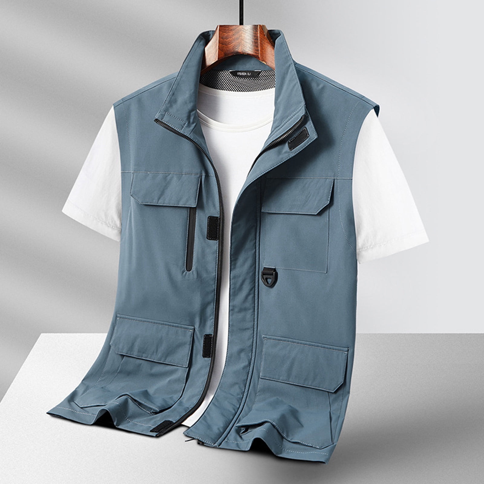 UIX Men's Vest Casual Jacket Standing Collar Dress Simple Youth ...