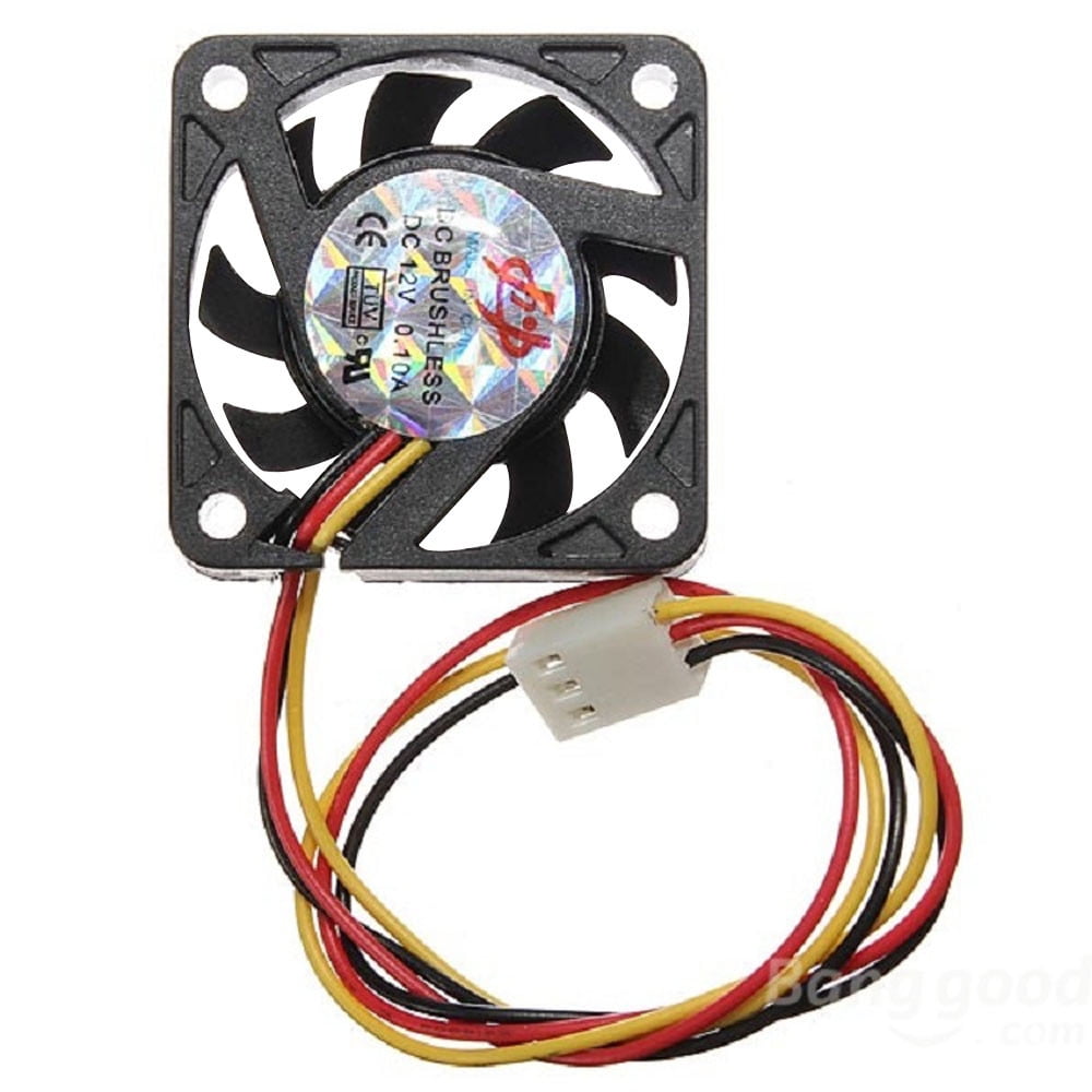 UIX Small Computer 10mm x 40mm 12V Brushless Fan 3-pin Mini CPU Fans ...