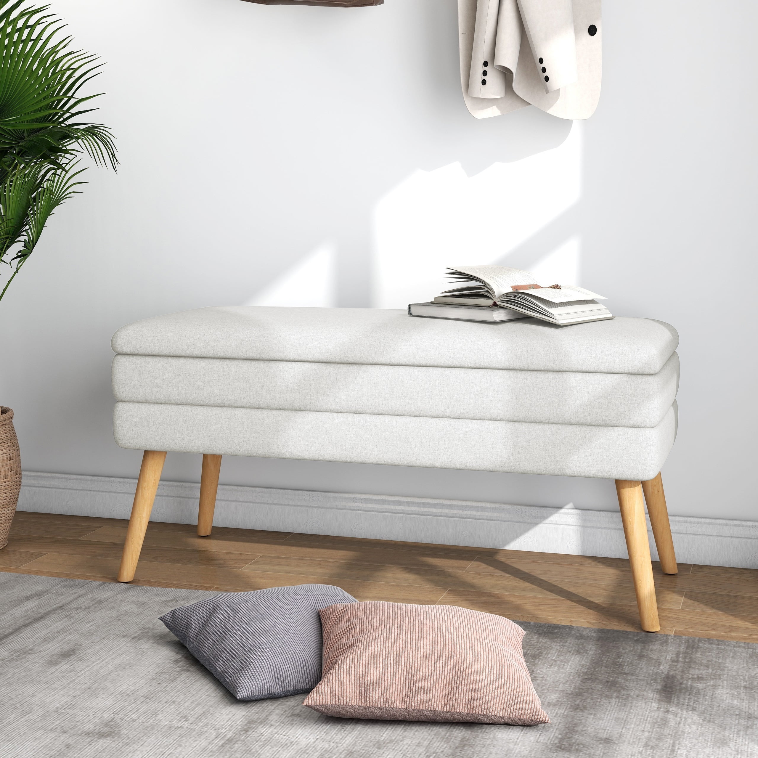 UIXE 40.92" Storage Ottoman Bench Bedroom Benches Storage Large Foot ...