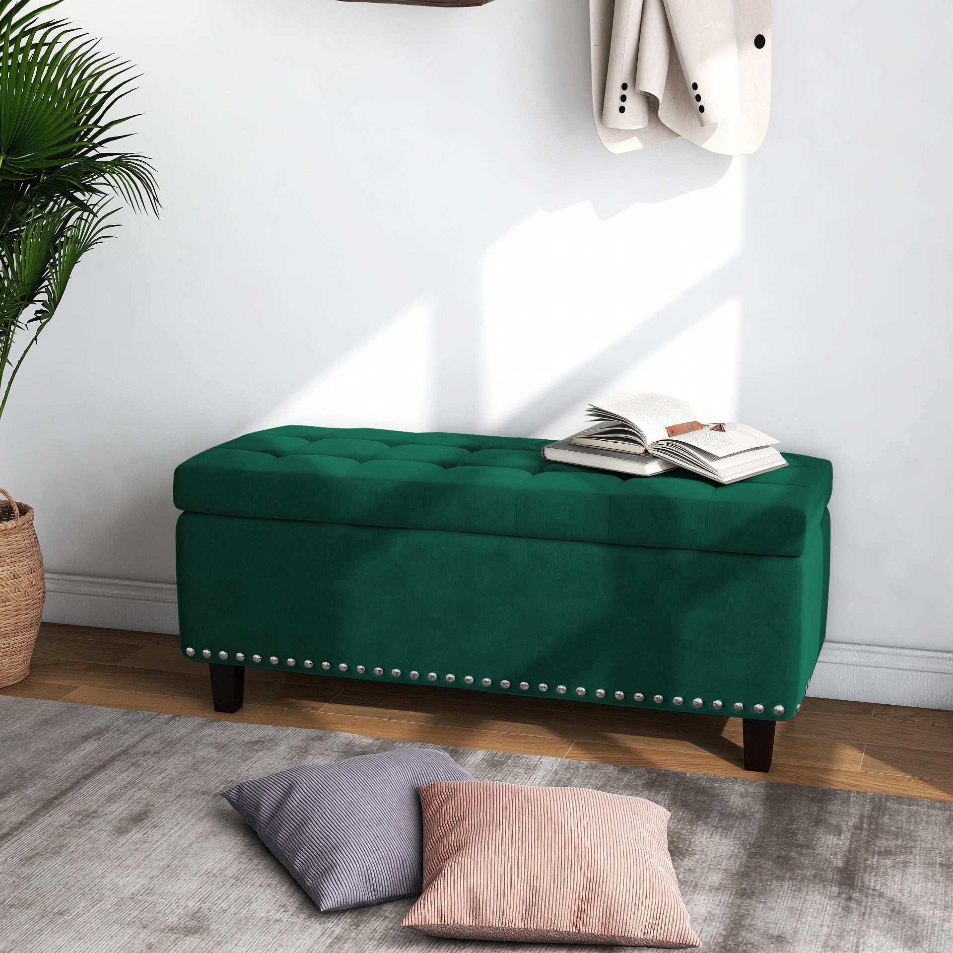 UIXE 41.3" Storage Ottoman Bench Bedroom Benches Storage Large Foot ...