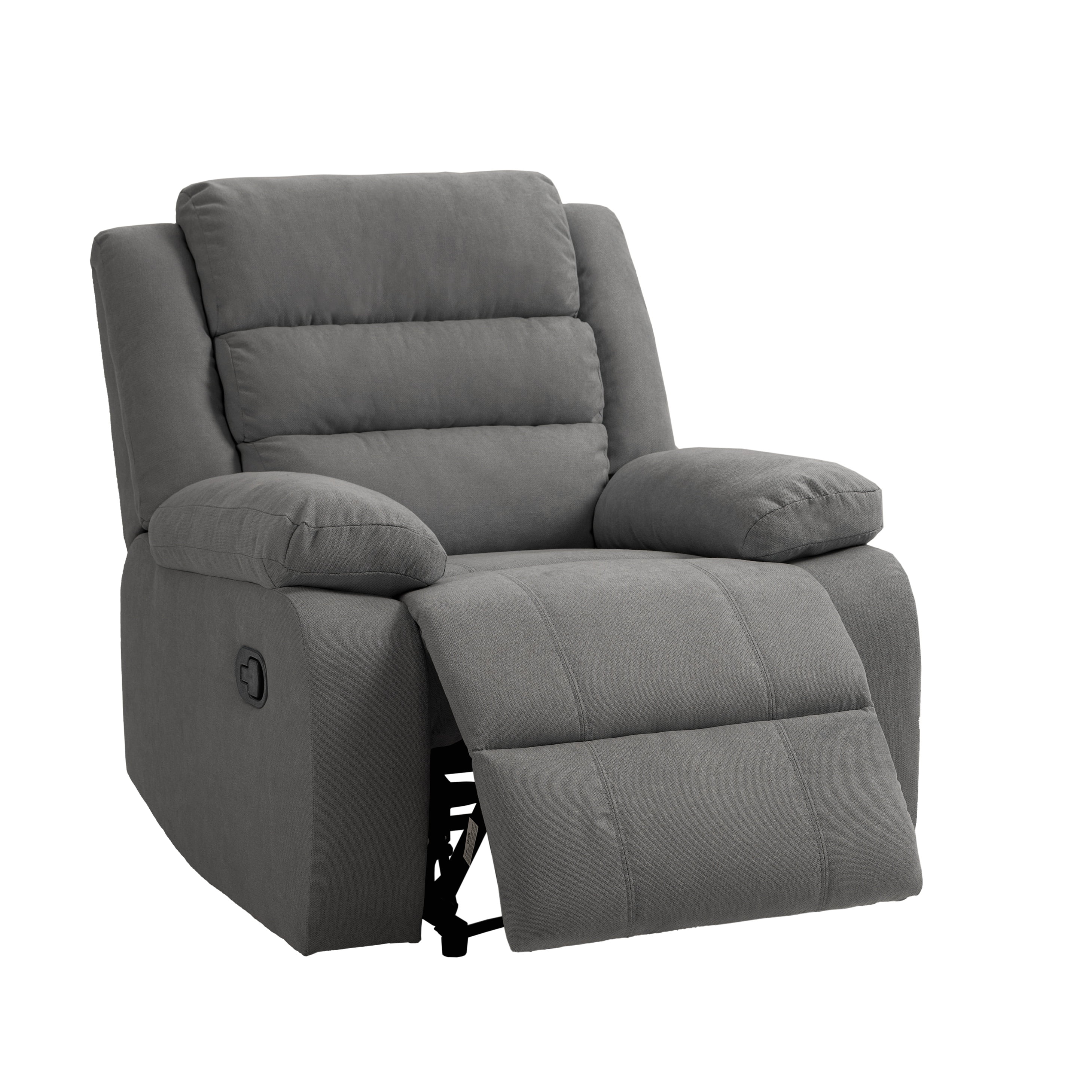 UIXE Recliner Chair Fabric Recliners Sofa with Armrests & Backrest for Living Room, Bedroom ...