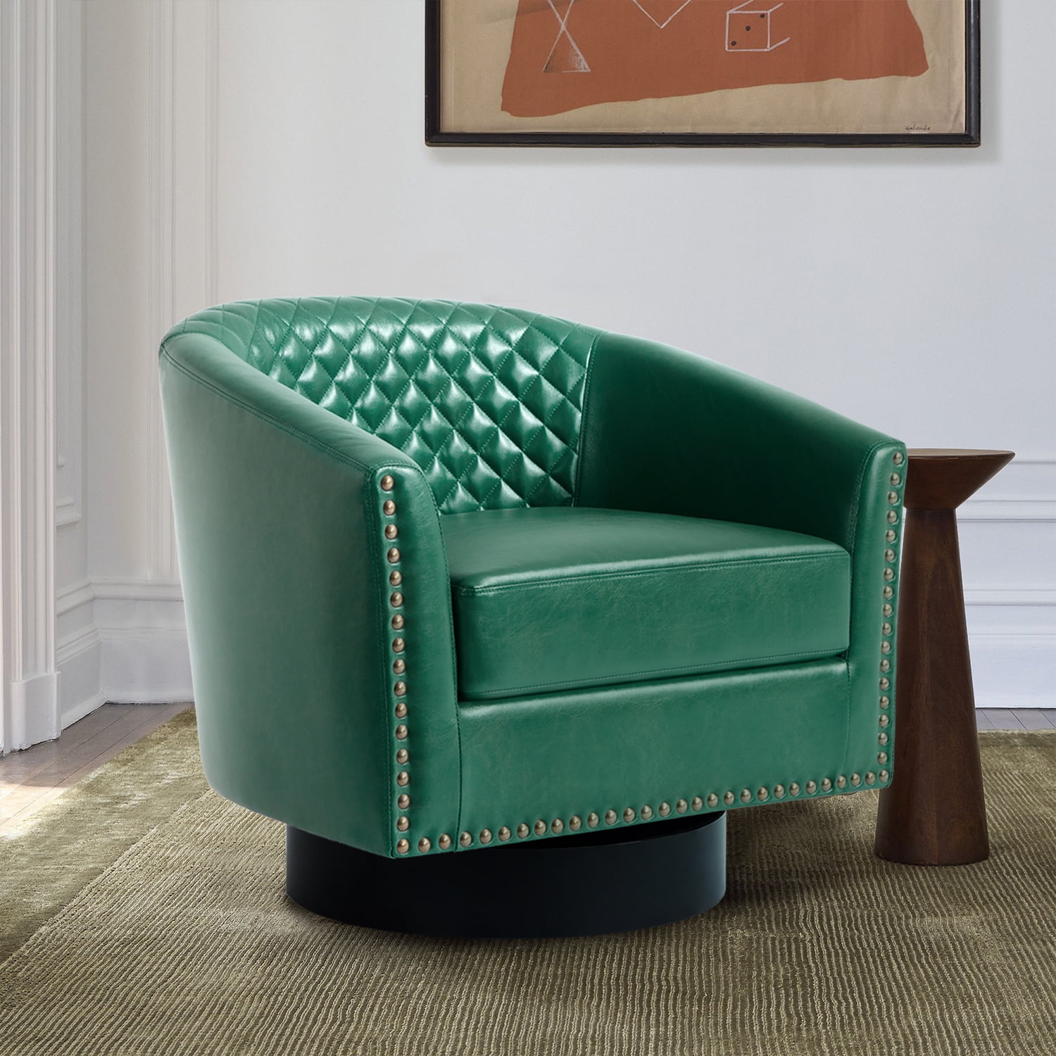 UIXE Swivel Accent Chair 360° Swivel Chairs Modern Round Swivel Chair ...