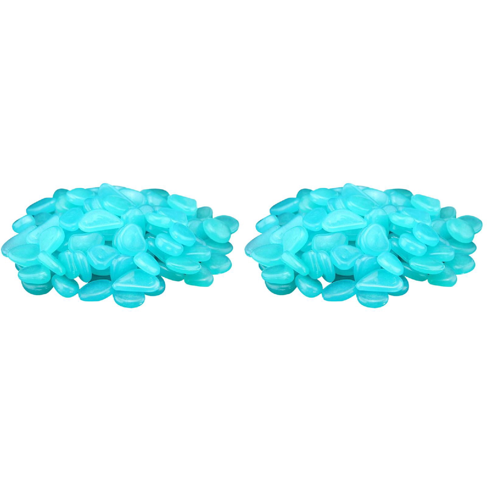 UJMNHYGT 300 PCS Glowing Rocks for Outdoor Decor, Glow Pebbles Luminous ...