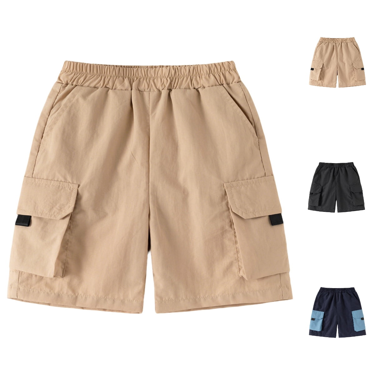 UJNDER Boys Shorts Summer Cargo Shorts Casual Outdoor Lightweight ...