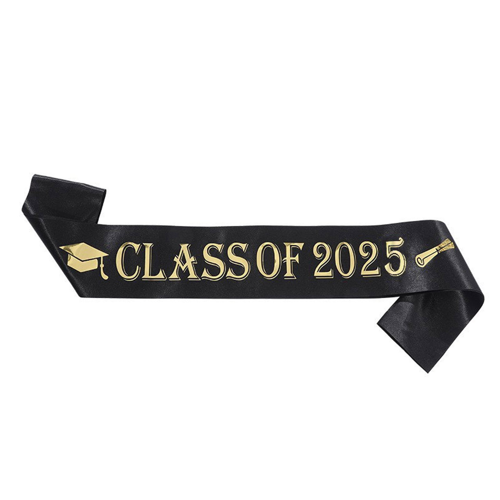UJNDER Elegant Silk Scarves Class Of 2025 Graduation Sash for ...