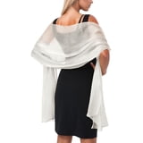 UJNDER Elegant Women's Shawl Wrap Evening Party Bridal Silk Scarf ...