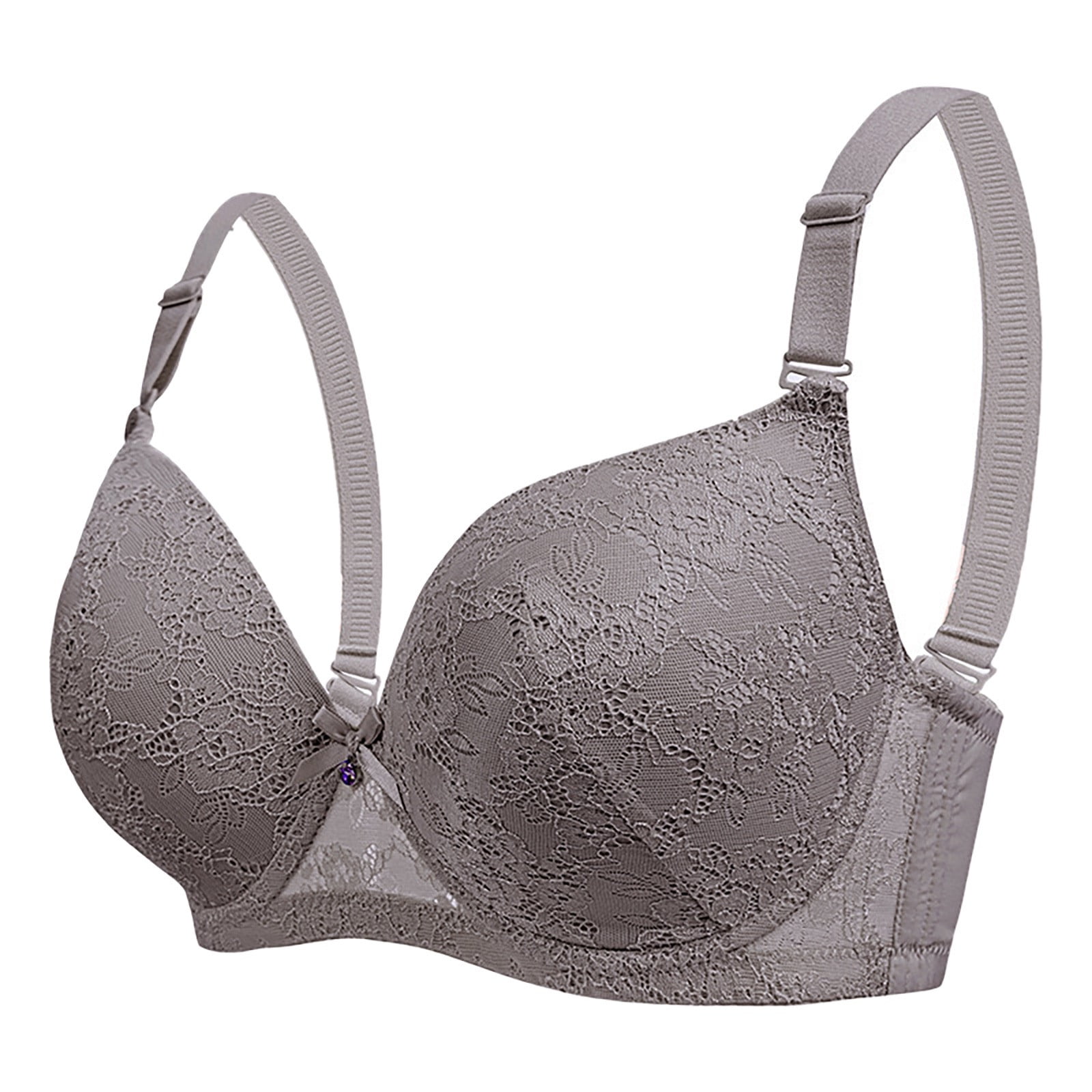 UJNDER Plus Size Lace Bra Foam Underwire Supportive Lift D Cup Thin ...