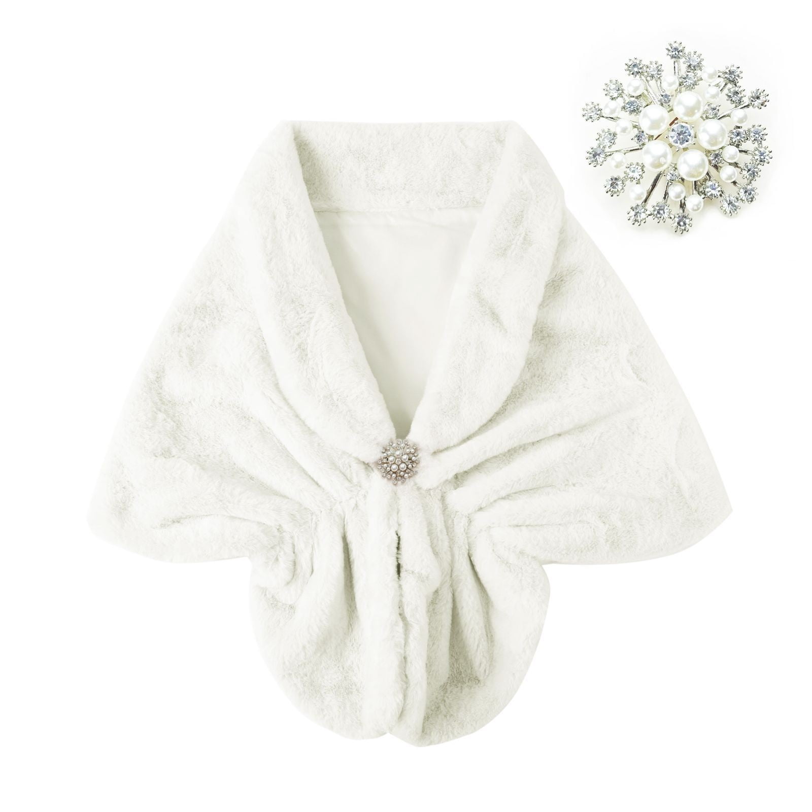 UJNDER Shawl Women's Wedding Shawl Stylish Bride Winter Accessory for ...