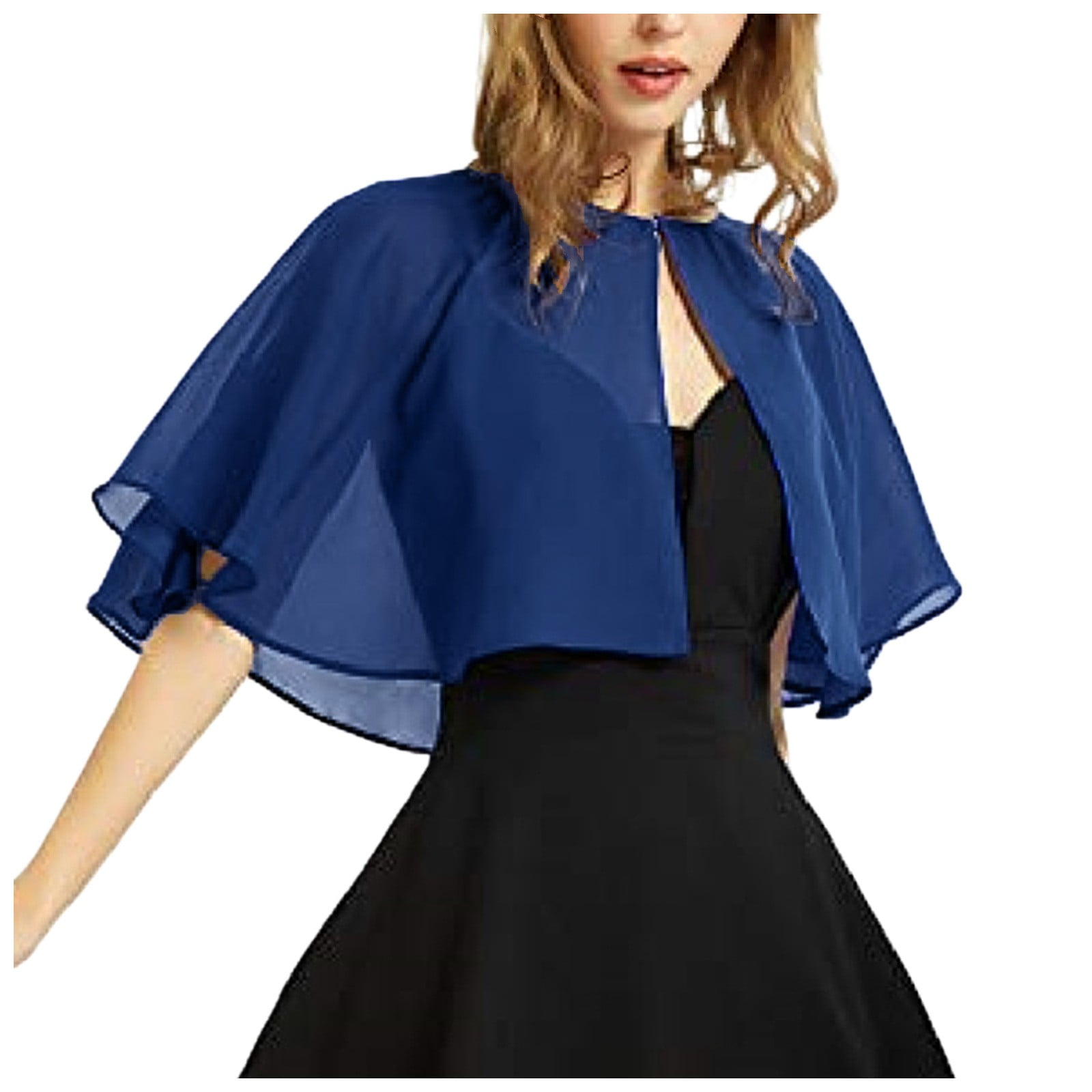 UJNDER Women's Soft Chiffon Shawl Wraps for Evening Dress Wedding Cape ...