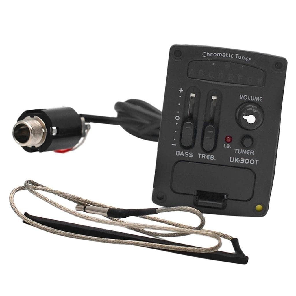 UK-3000T Preamp with Piezo Pickup for Ukulele EQ, Black, 68cm - Walmart.com