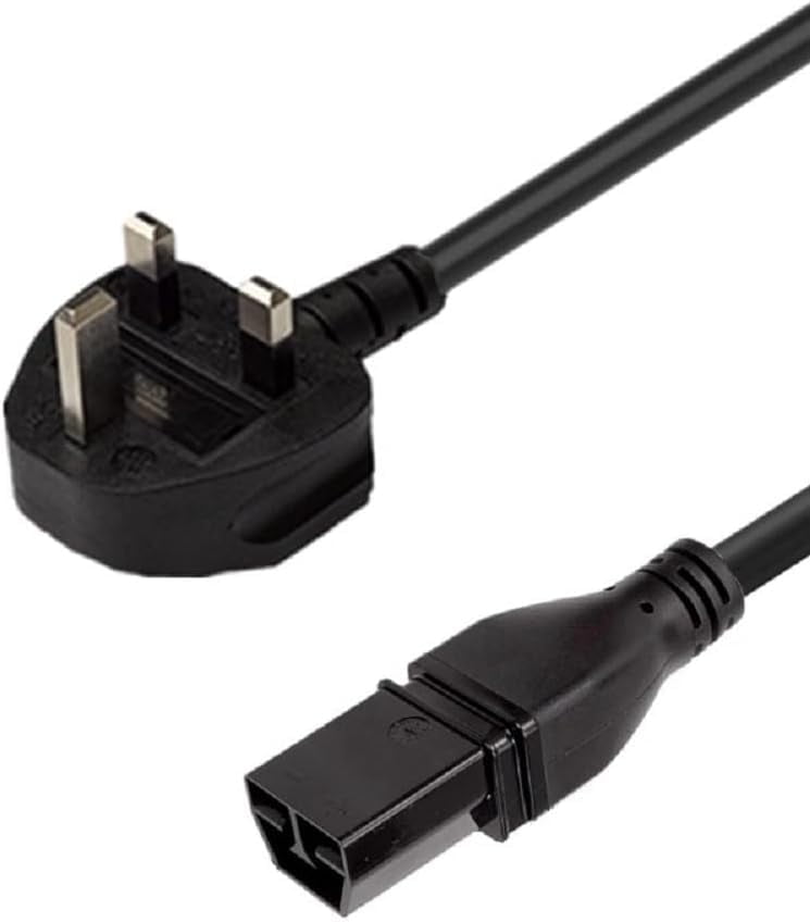 UK BS1363 to SAF-D-Grid T-Latch Power Cord, SAF-D-Grid T-Latch Plug to ...