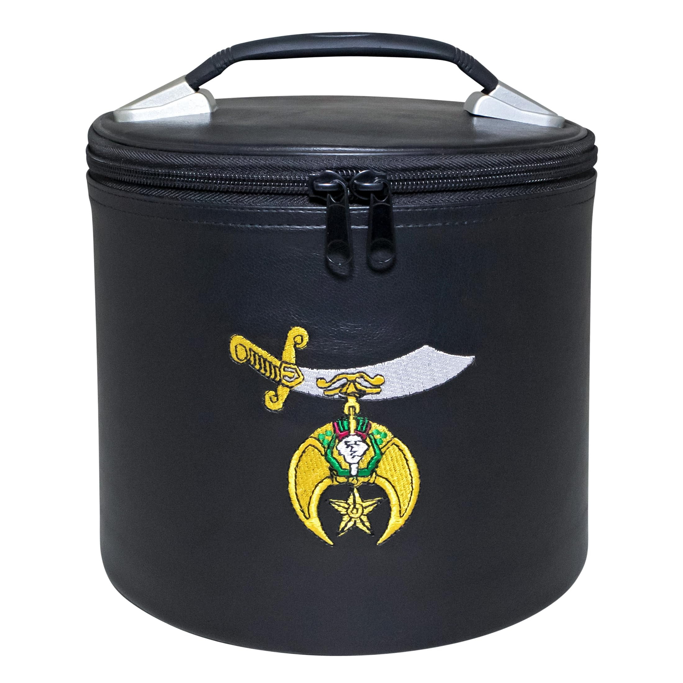 UK EMPIRE GROUP Masonic Shriner Fez Hat/Cap Case Black - Imitation ...