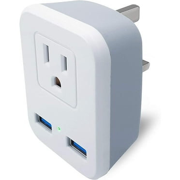 GHRTGR-2 Pack US to UK Ireland Plug Adapter, Foldable Type G Power ...
