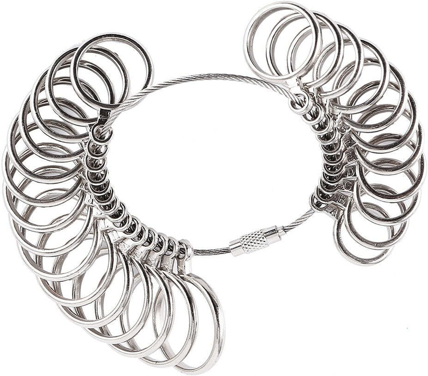 UK Ring Sizer Measure Finger Size For Men and Women Sizes A-Z - Walmart.com