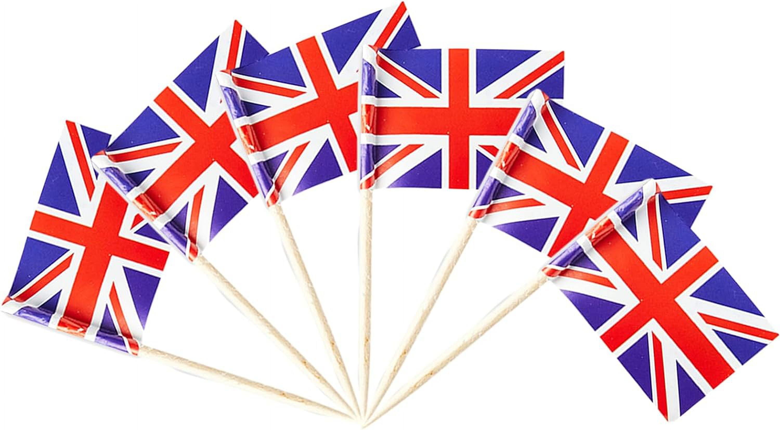 UK Toothpick Flags Small Mini British Flags on Stick Food Labels Signs ...