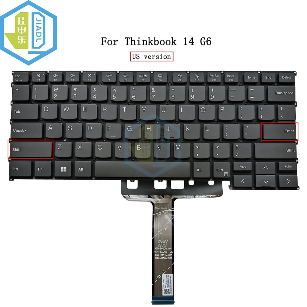 UK US LA Keyboard For ThinkBook 14 G6 IRL ABP 14" 21KG 21KJ 2023 PH4CL ...