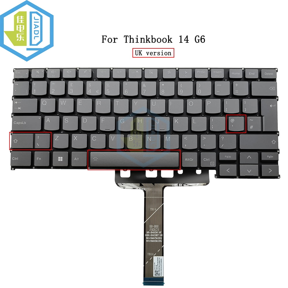 UK US LA Keyboard For ThinkBook 14 G6 IRL ABP 14" 21KG 21KJ 2023 PH4CL ...