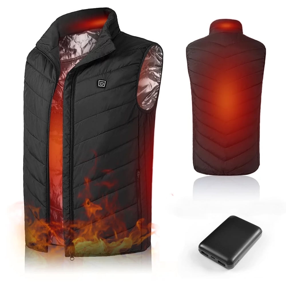 UKAP Unisex Heated Vest with Battery Pack, USB Charging, Winter Thermal ...