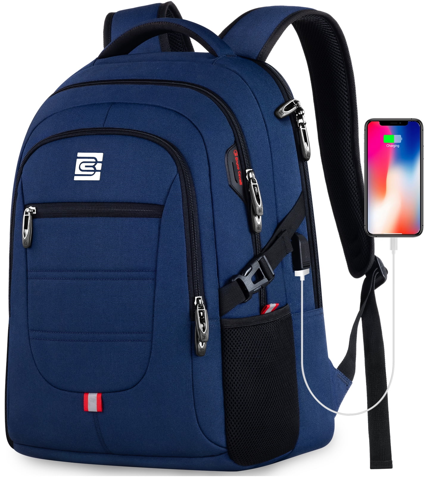 UKEIN Laptop Backpack with USB Charging Port Water Resistant Travel ...