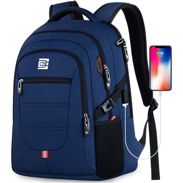 UKEIN Laptop Backpack with USB Charging Port Water Resistant Travel ...