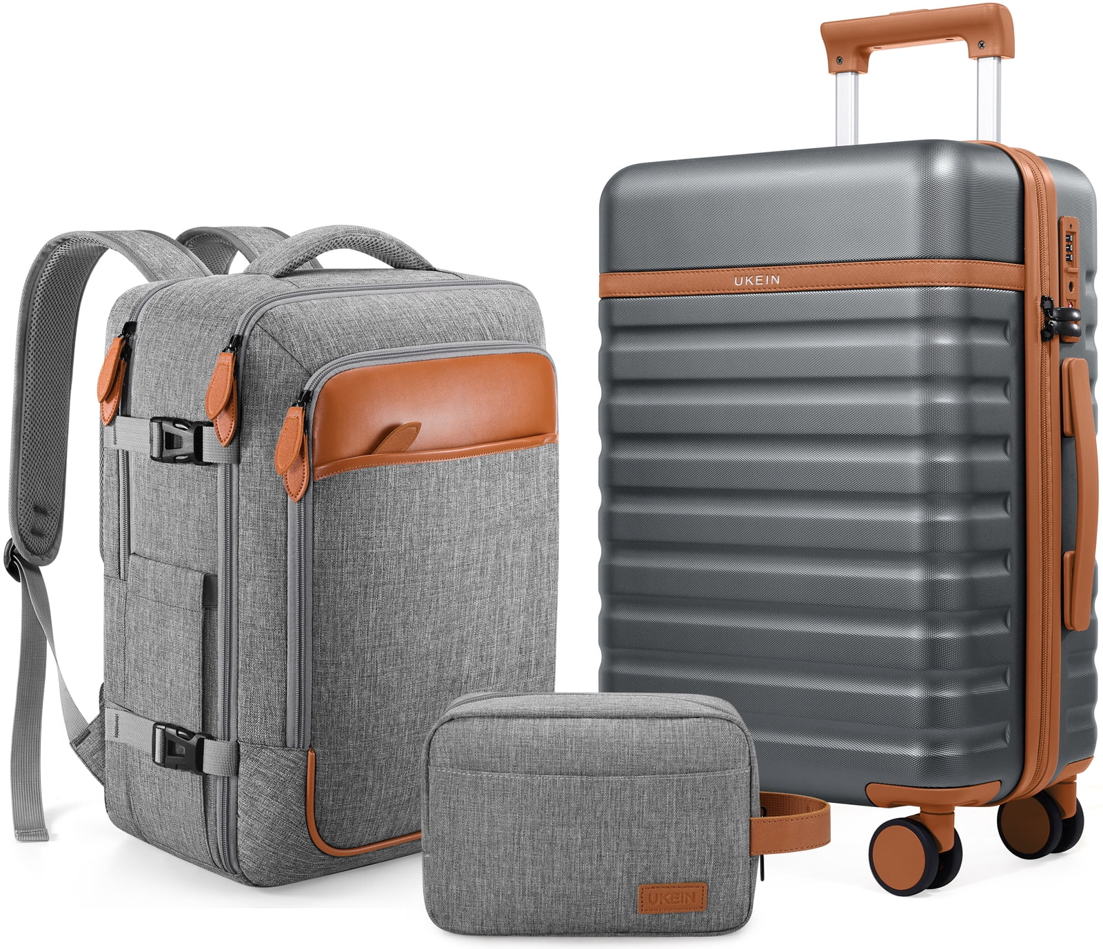 UKEIN Luggage Sets 3 Piece, Carry On Luggage with Wheels, 20 Inch ...