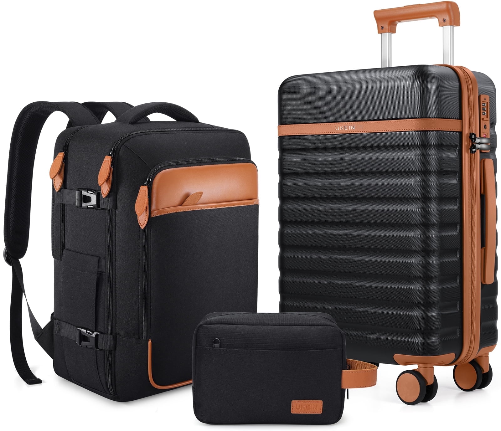 UKEIN Luggage Sets 3 Piece, Carry On Luggage with Wheels, 28 Inch ...