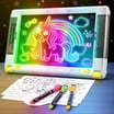 SaveJoy Led Drawing Board, 8'' Rechargeable Glow Doodle LED Note Board ...