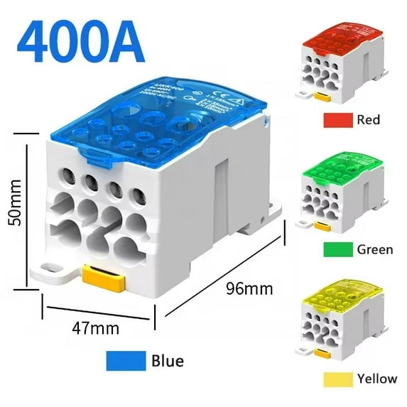 UKK-80A 125A 160A 250A 400A 500A Single-Pole Distribution Box High-Current Single-Input Multi ...