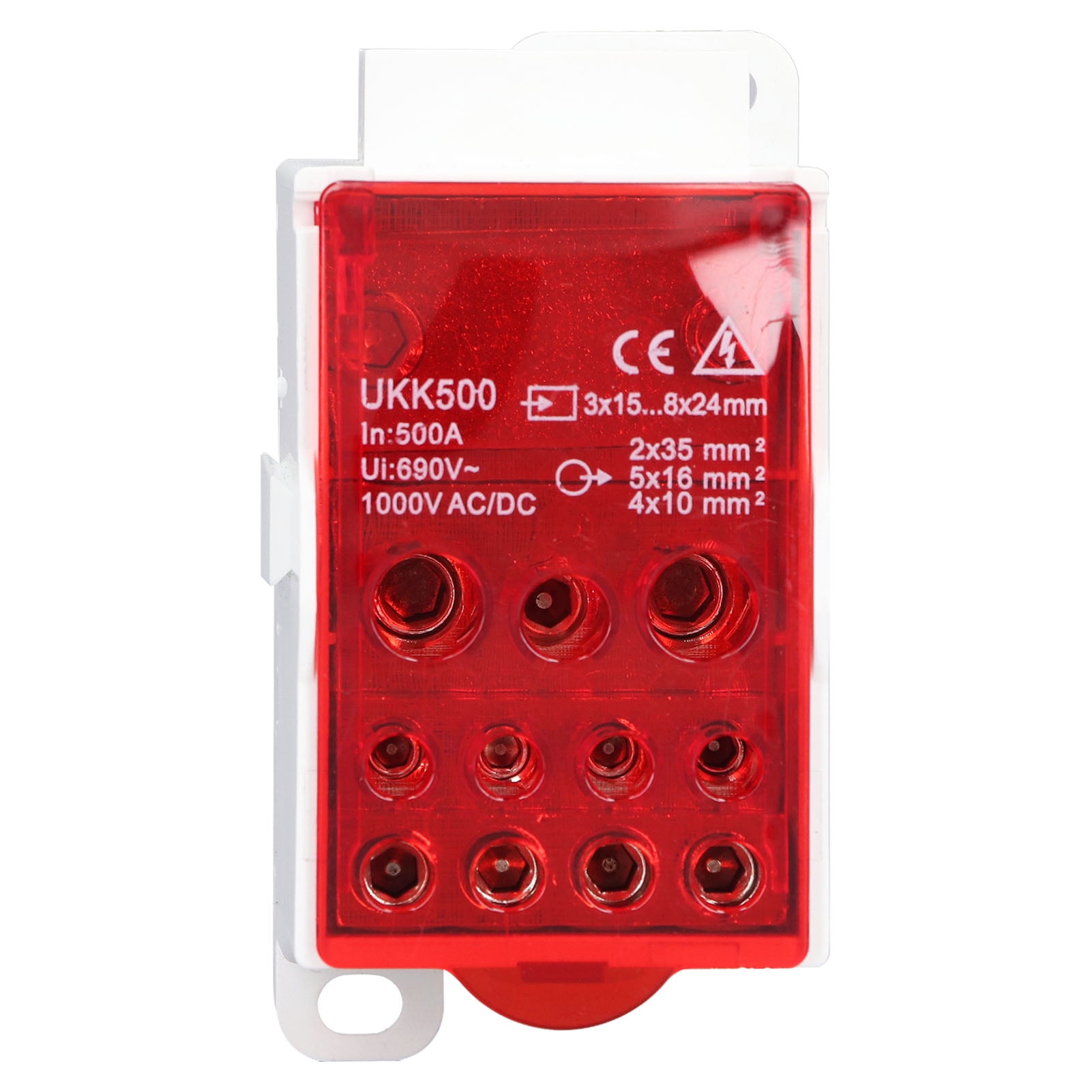 UKK500 C45 Terminal Block Junction Box 690V 500A Single Pole Rail Power ...