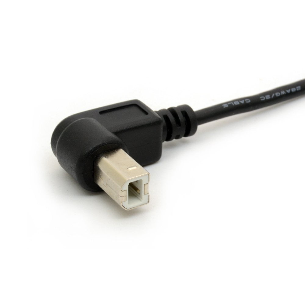 UKLL-1.5M USB to Printer Adapter Cables 90 Degree USB 2.0 A Male to B ...