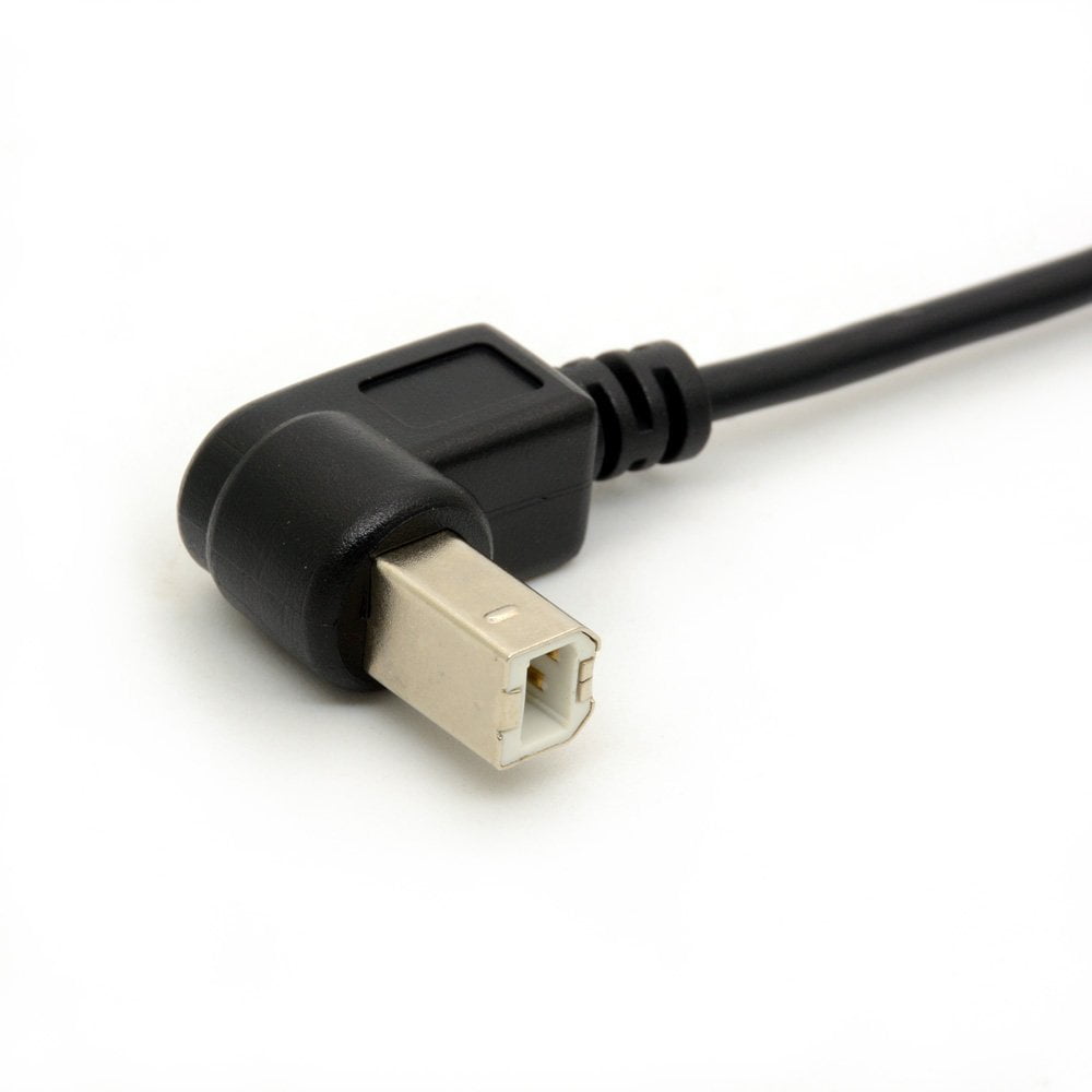 UKLL-1.5M USB to Printer Adapter Cables 90 Degree USB 2.0 A Male to B ...