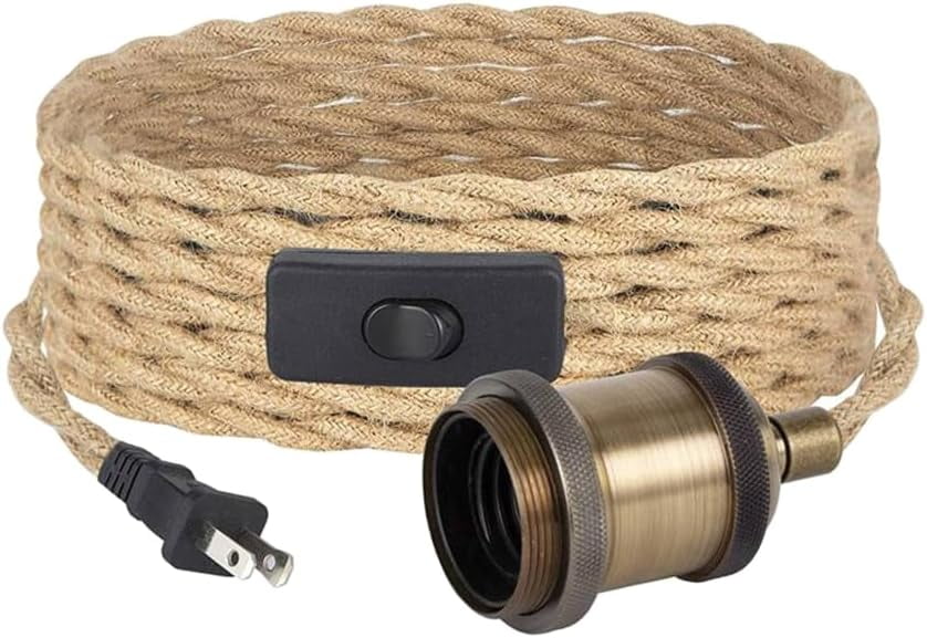 UKLL-1 Set Lamp Holder Hanging Plug in Light Ceiling Pendant Cord Wire ...