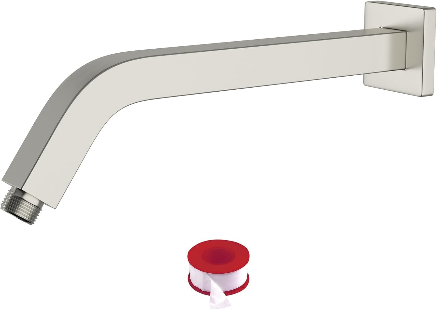 UKLL-10 Inch Shower Arm Brushed Nickel,Rain Shower Head Extension Arm ...