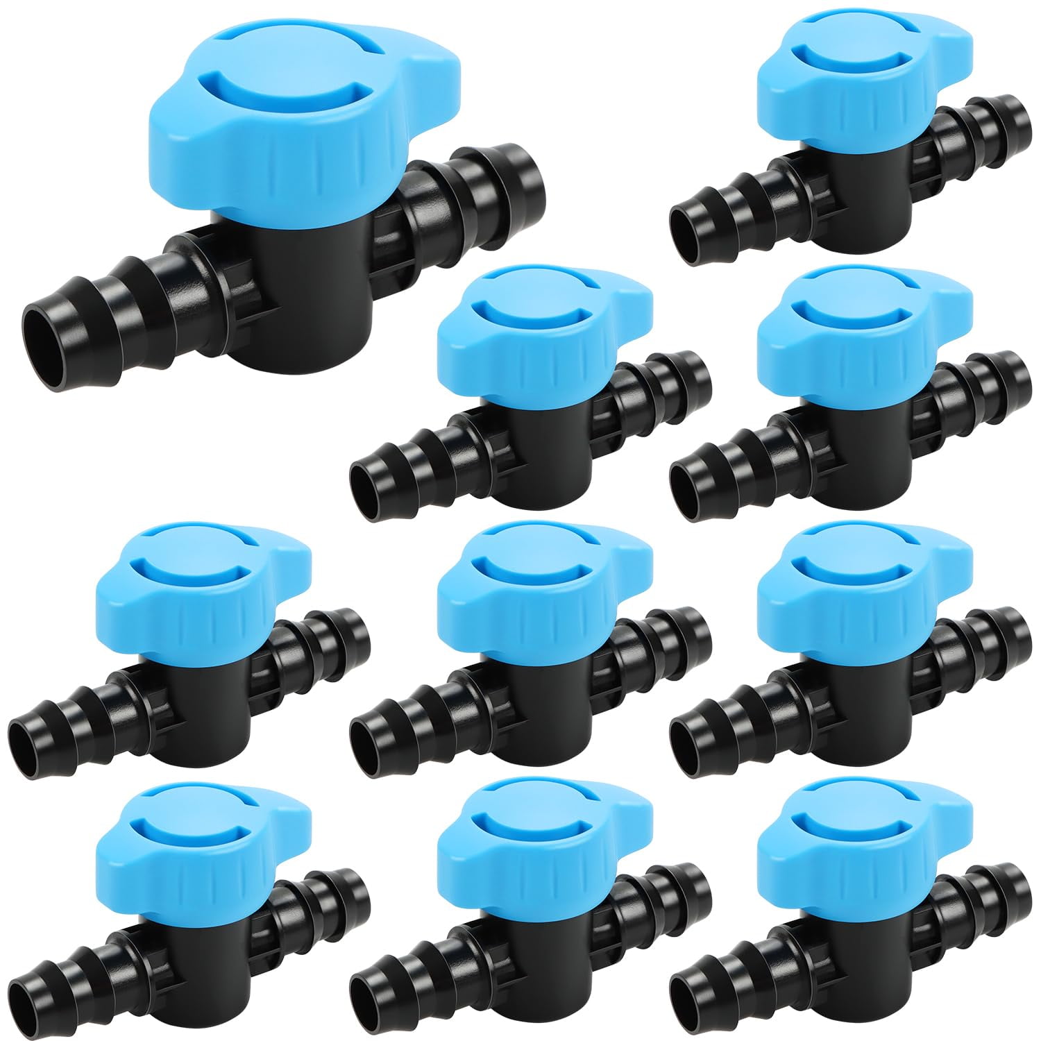 UKLL-10 Pack 1/2 Inch Irrigation Shut Off Valves, Drip Irrigation ...