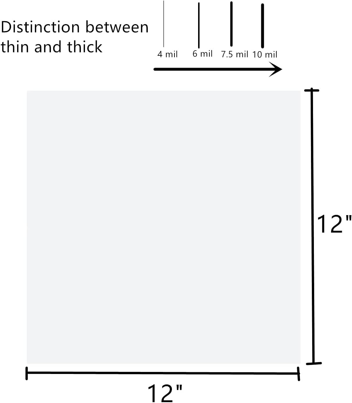 UKLL-10-Pack 10 mil 12-Inch-by-12-Inch Blank Stencil Sheet for Laser ...