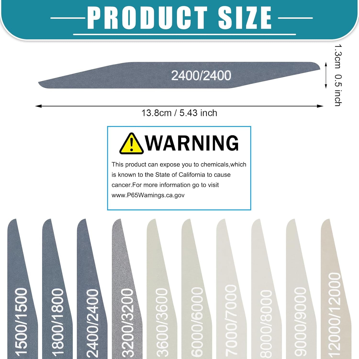 UKLL-10 Pcs Sanding Sticks Buffing Sanding Sticks for Plastic Models ...