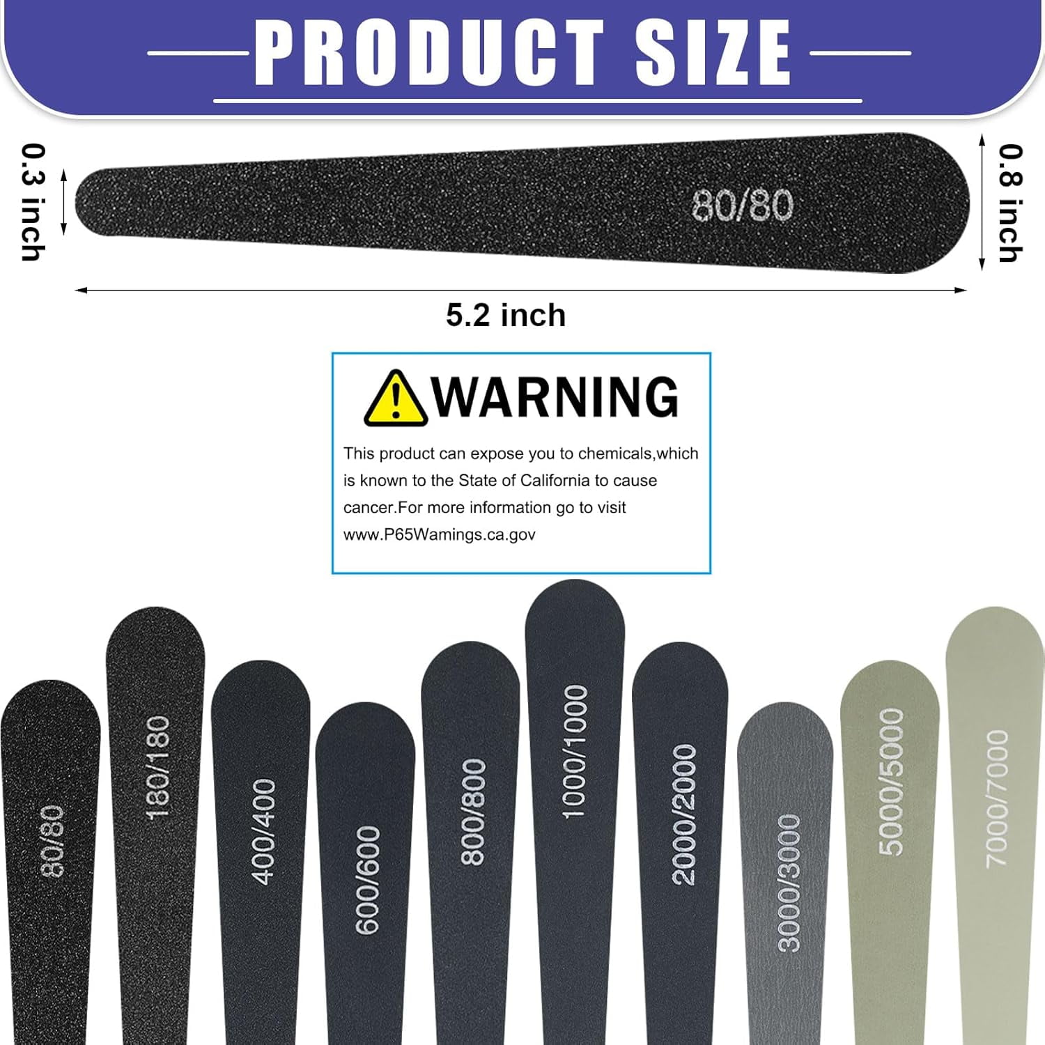 UKLL-10 Pcs Sanding Sticks Buffing Sanding Sticks for Plastic Models ...