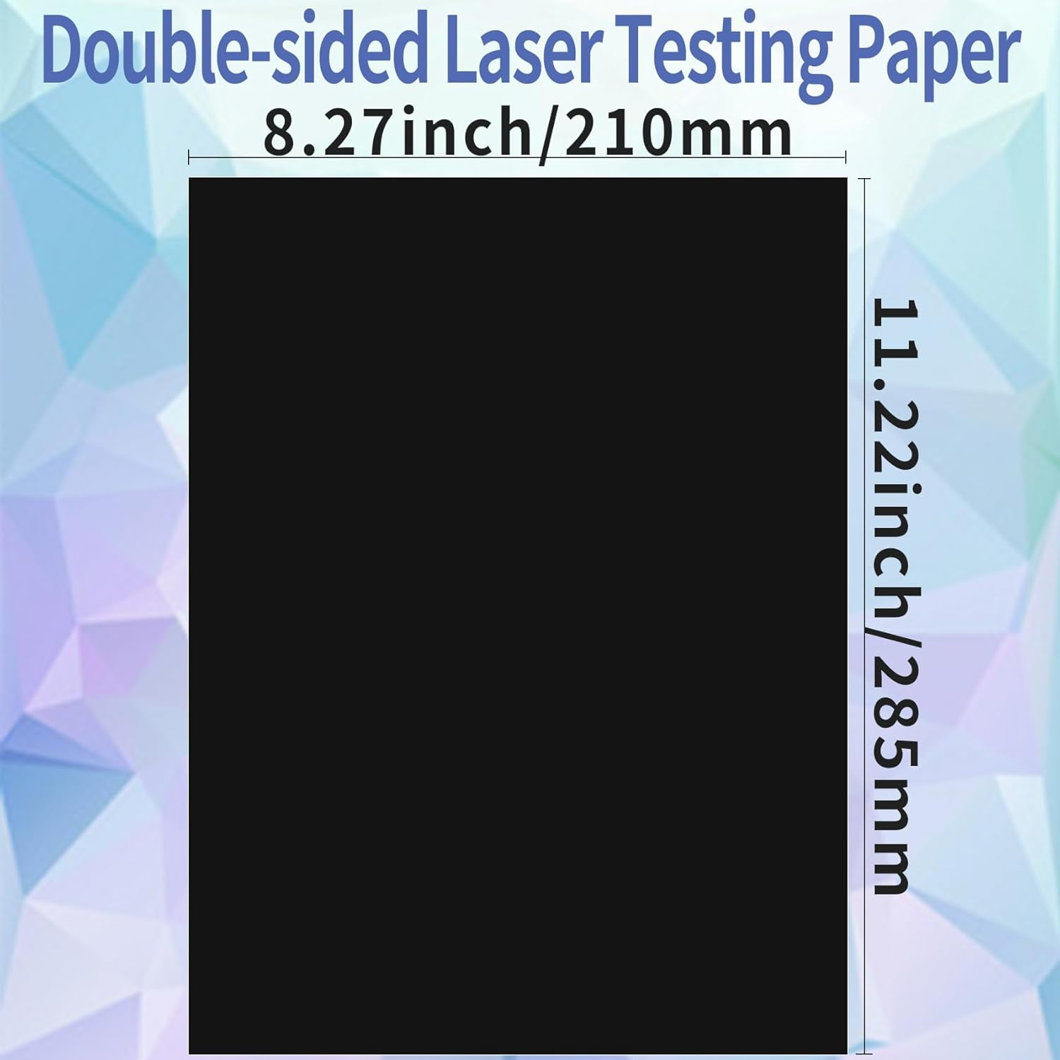 UKLL-10 Pieces Black Laser Testing Paper Double-Sided Laser Dimming ...