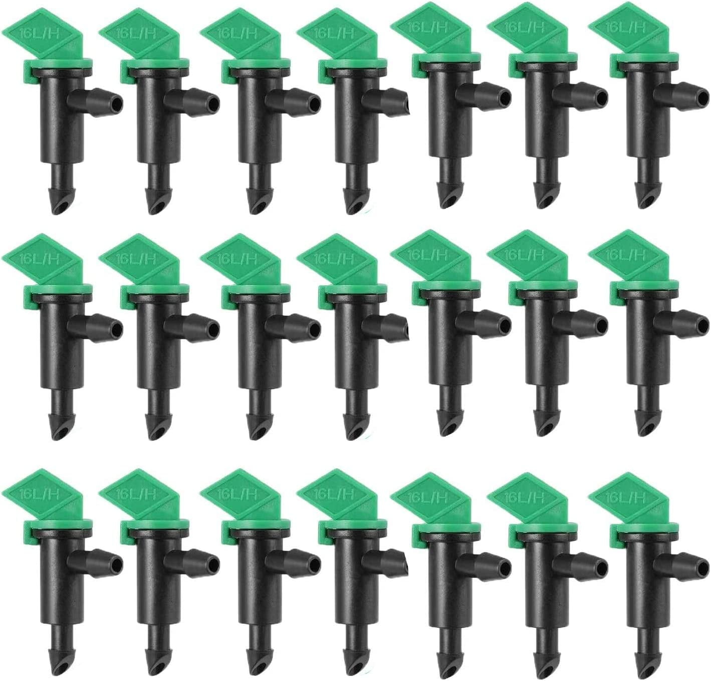 UKLL-100 Pack 4 GPH Flag Drip Emitter Drip Emitters 16L/H Emitter ...