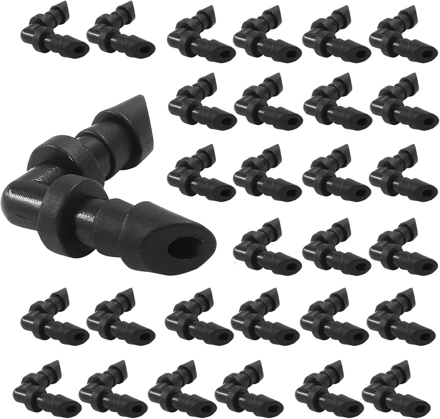 UKLL-100 Pcs Drip Irrigation Elbow Fittings, Barbed Elbow Connectors ...
