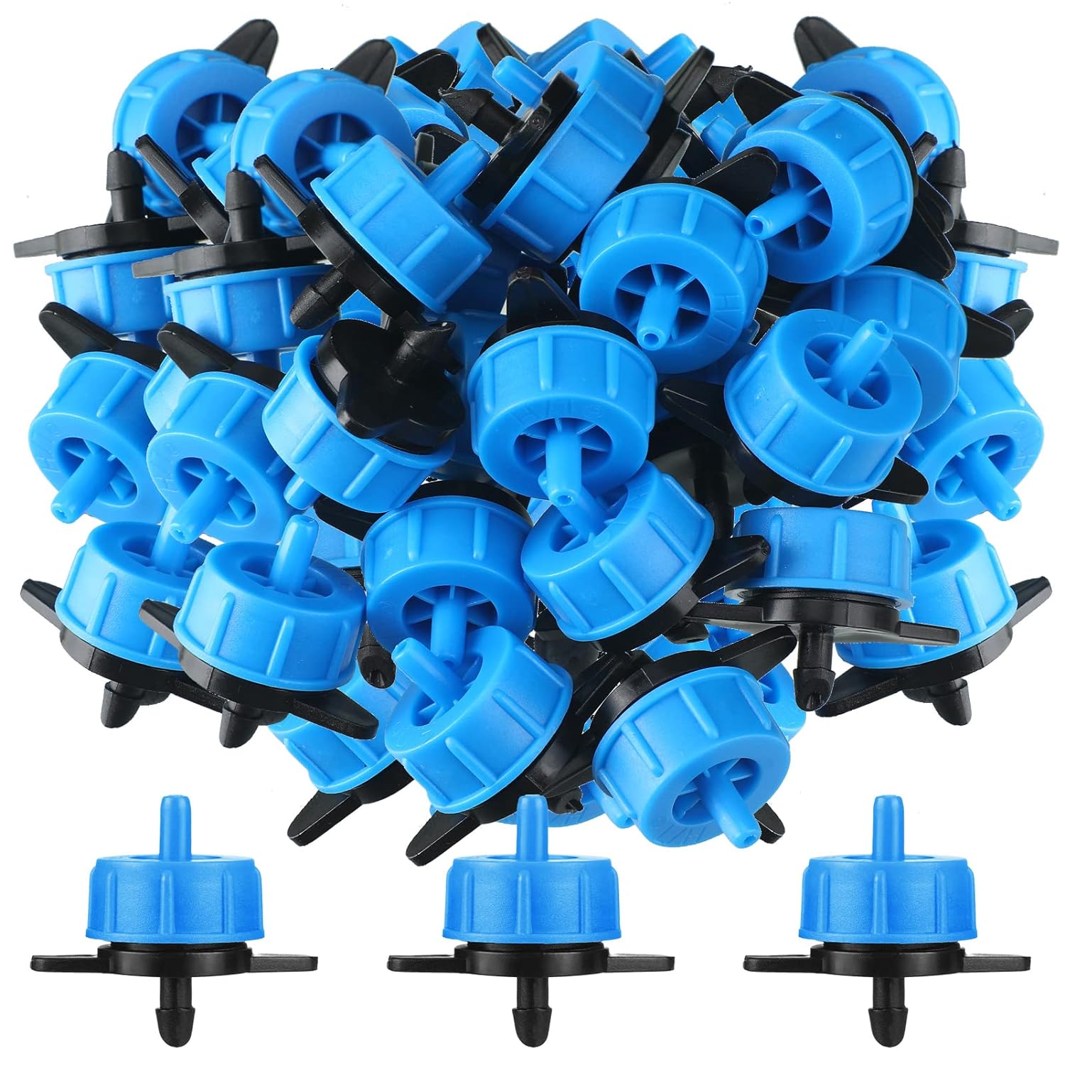 UKLL-100 Pcs Drip Irrigation Emitters, Pressure Compensating Absinthe ...