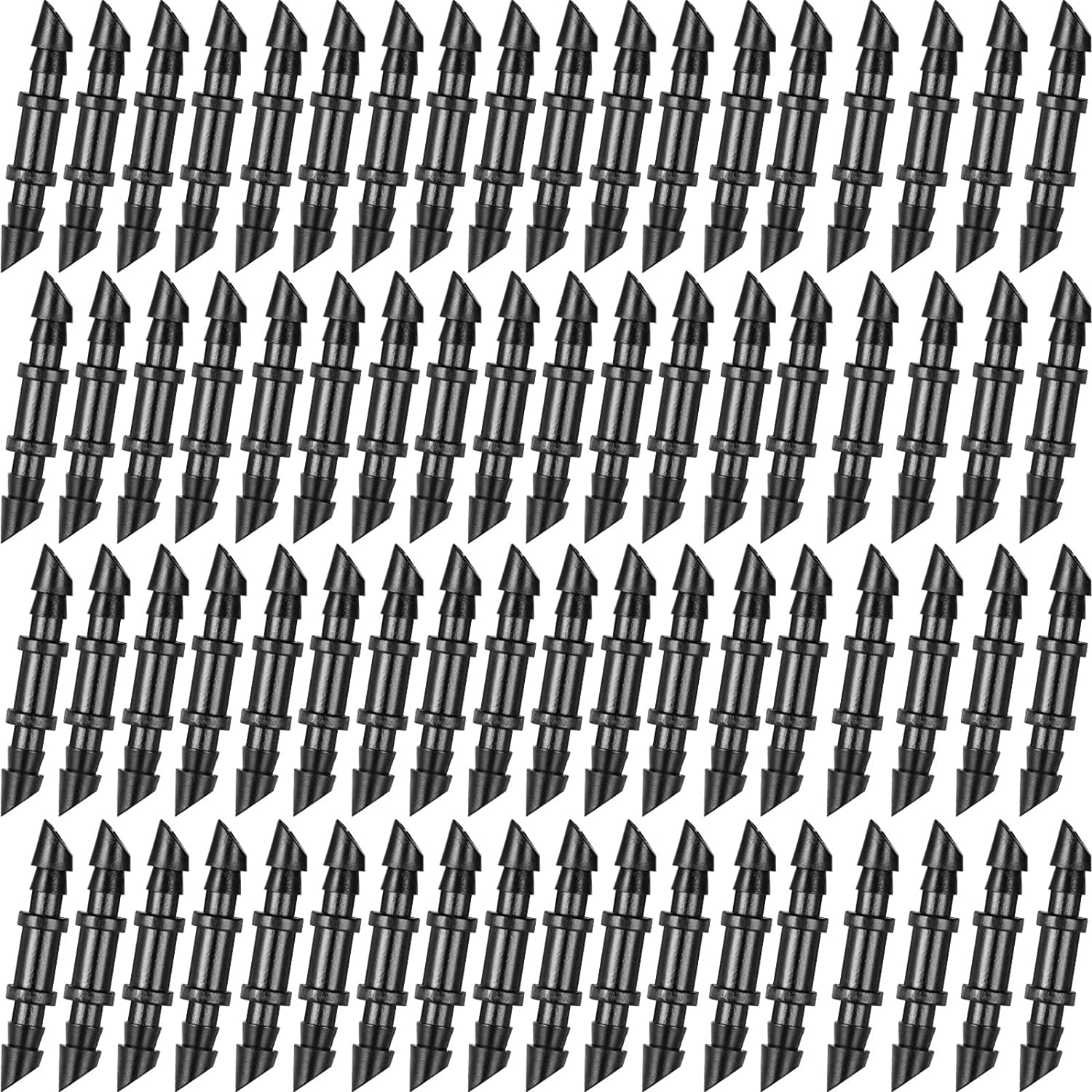 UKLL-100 Pieces 1/4 Inch Straight Barbed Connectors Fitting Drip ...