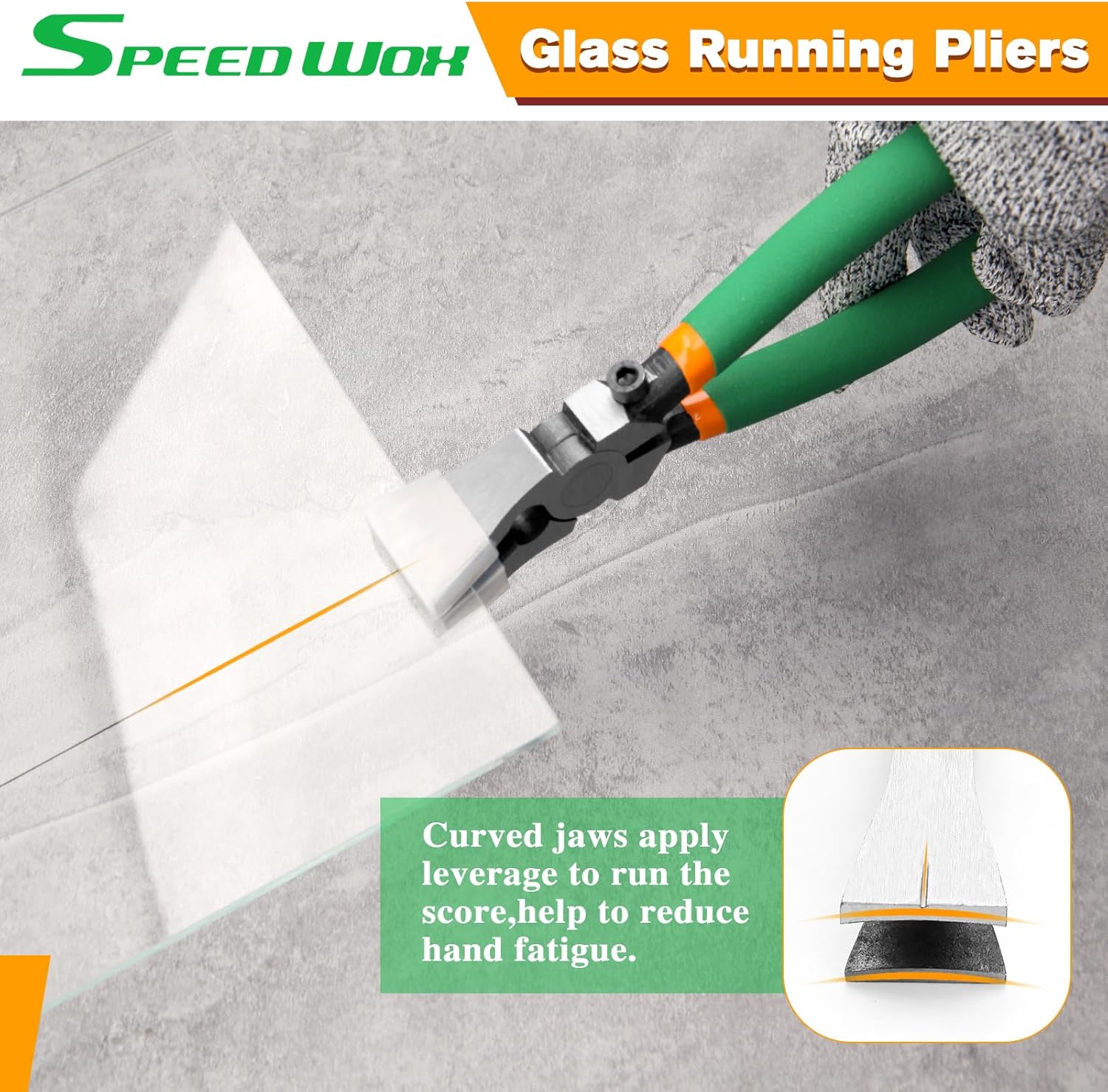 UKLL-10PCS Heavy Duty Glass Running Pliers Breaker Grozer Pliers with ...