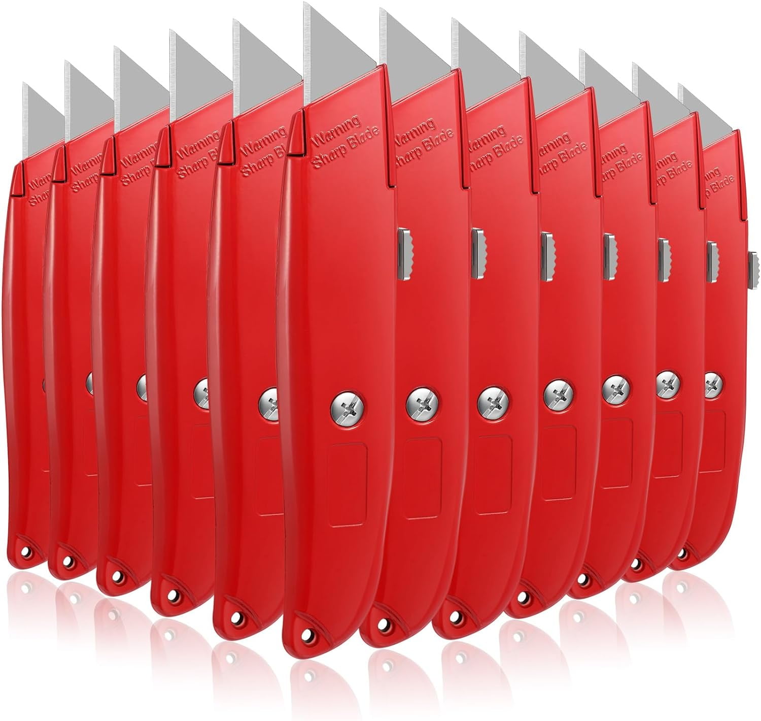 UKLL-12 Pcs Box Cutter Bulk Retractable Utility Knife Heavy Duty ...