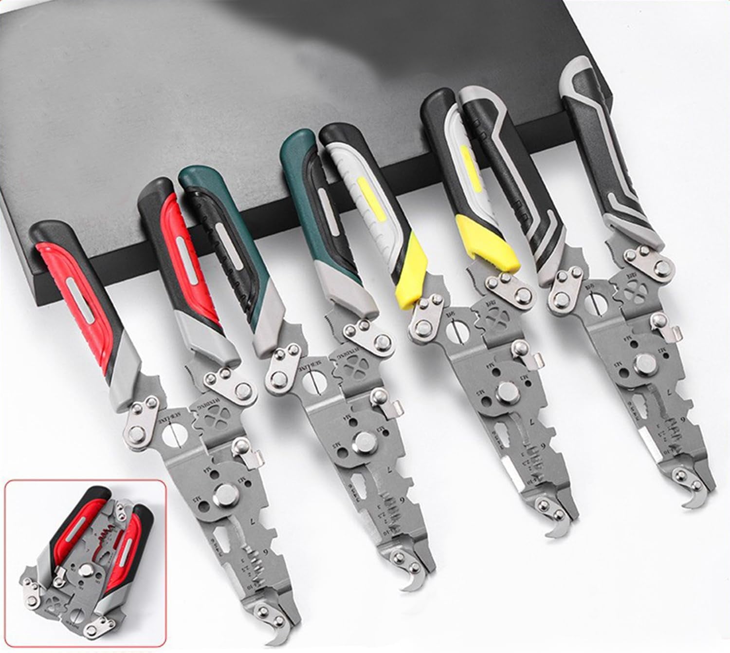 UKLL-18 in 1 Foldable Wire Stripper, 2025 Upgraded Multifunctional ...