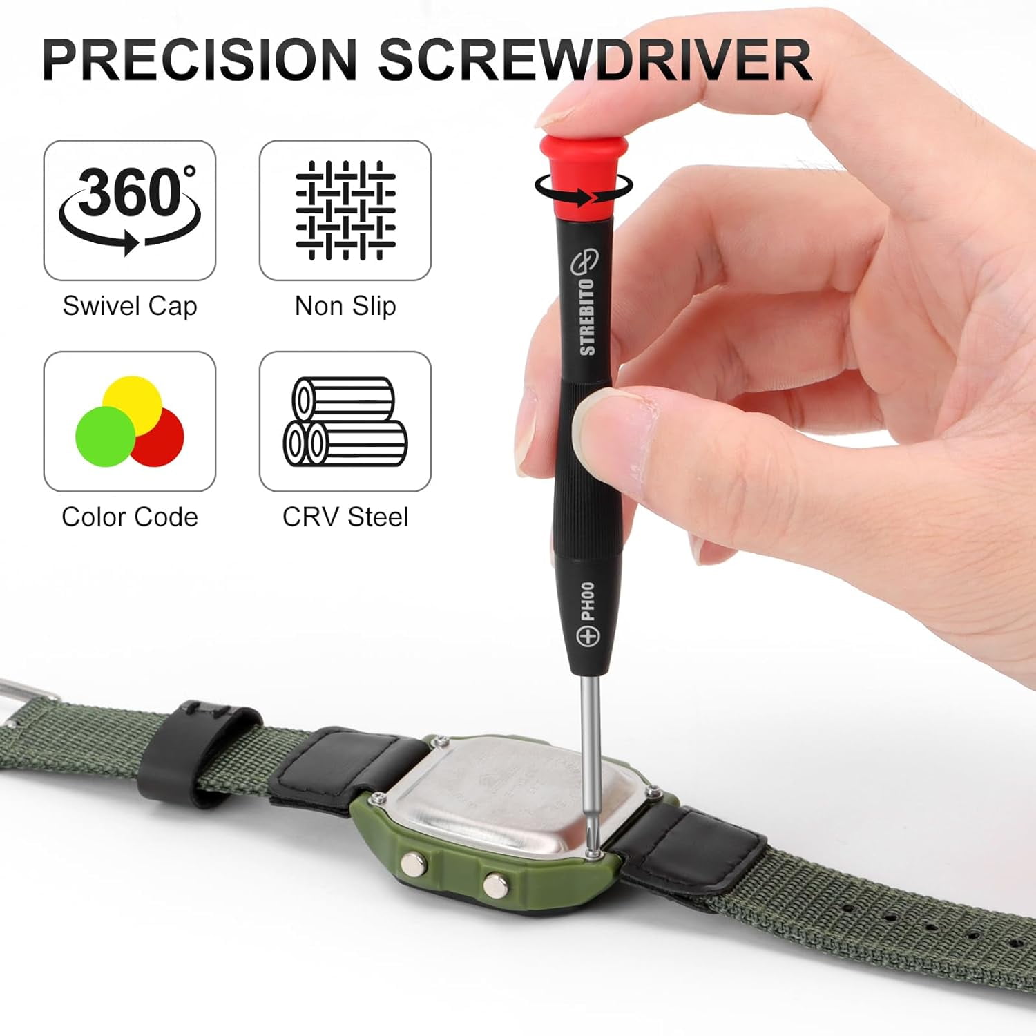 UKLL-19-Piece Small Screwdriver Set, Mini Precision Screwdriver Set with Case, Phillips, Slotted ...