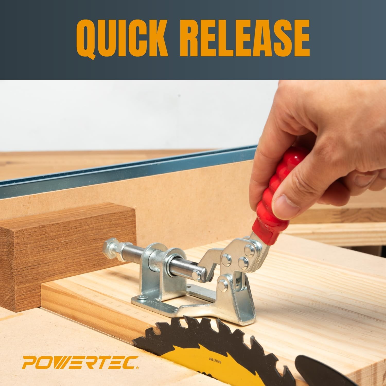 UKLL-1PK Toggle Clamp, 300lbs Holding Capacity, 302F Quick Release Push ...