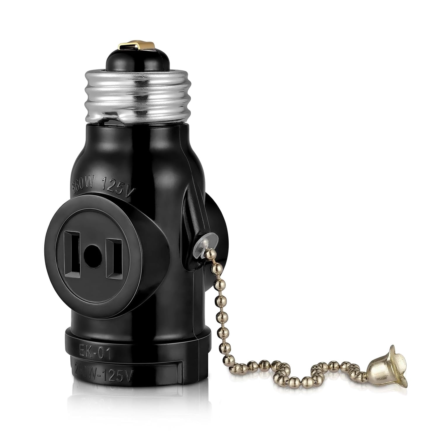 UKLL-2 Outlet Light Socket Adapter,E26 Bulb Socket to Outlet Splitter ...