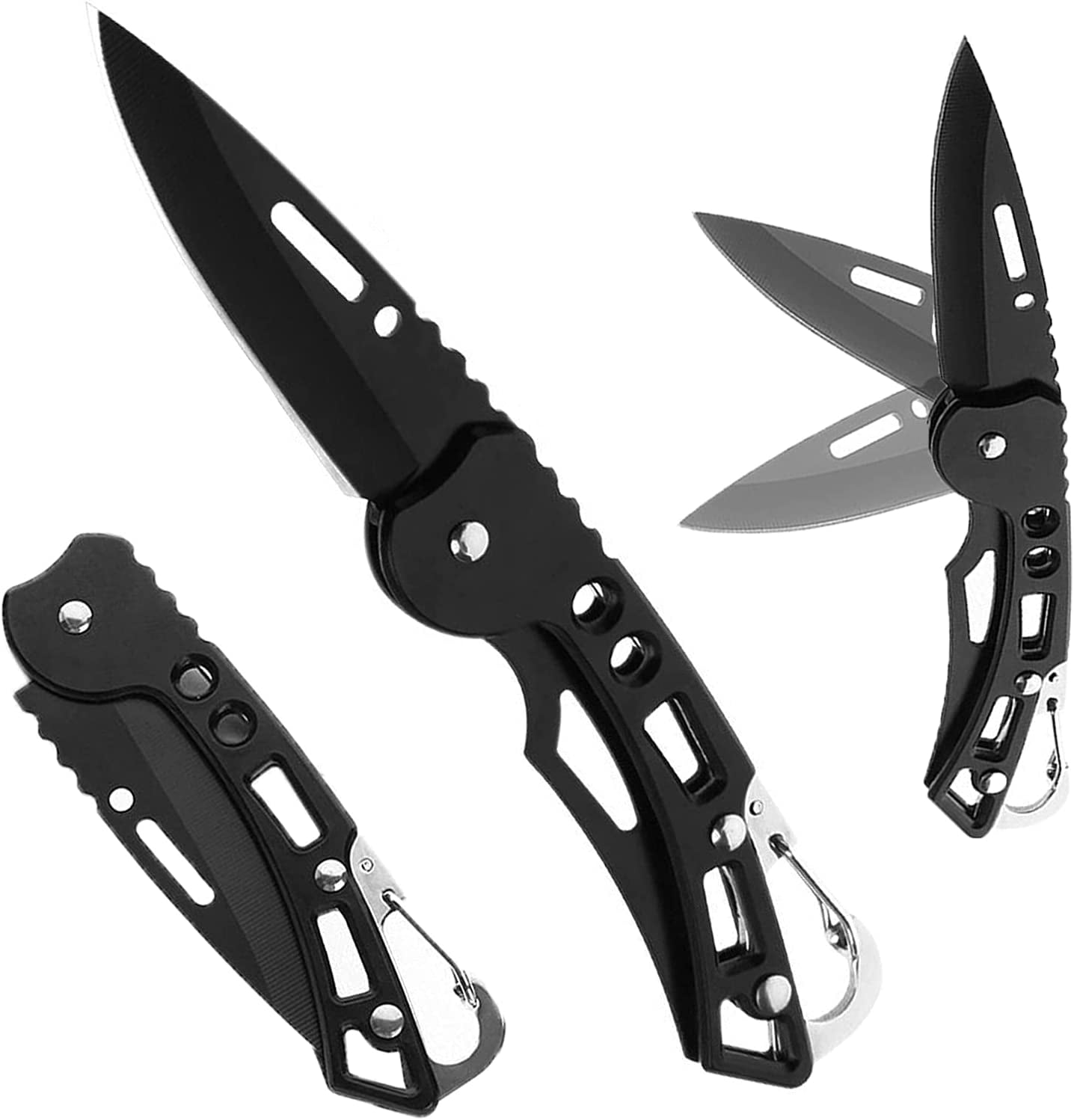 UKLL-2 PACK Pocket Folding Knife, Tactical Knife, Super Sharp Blade ...